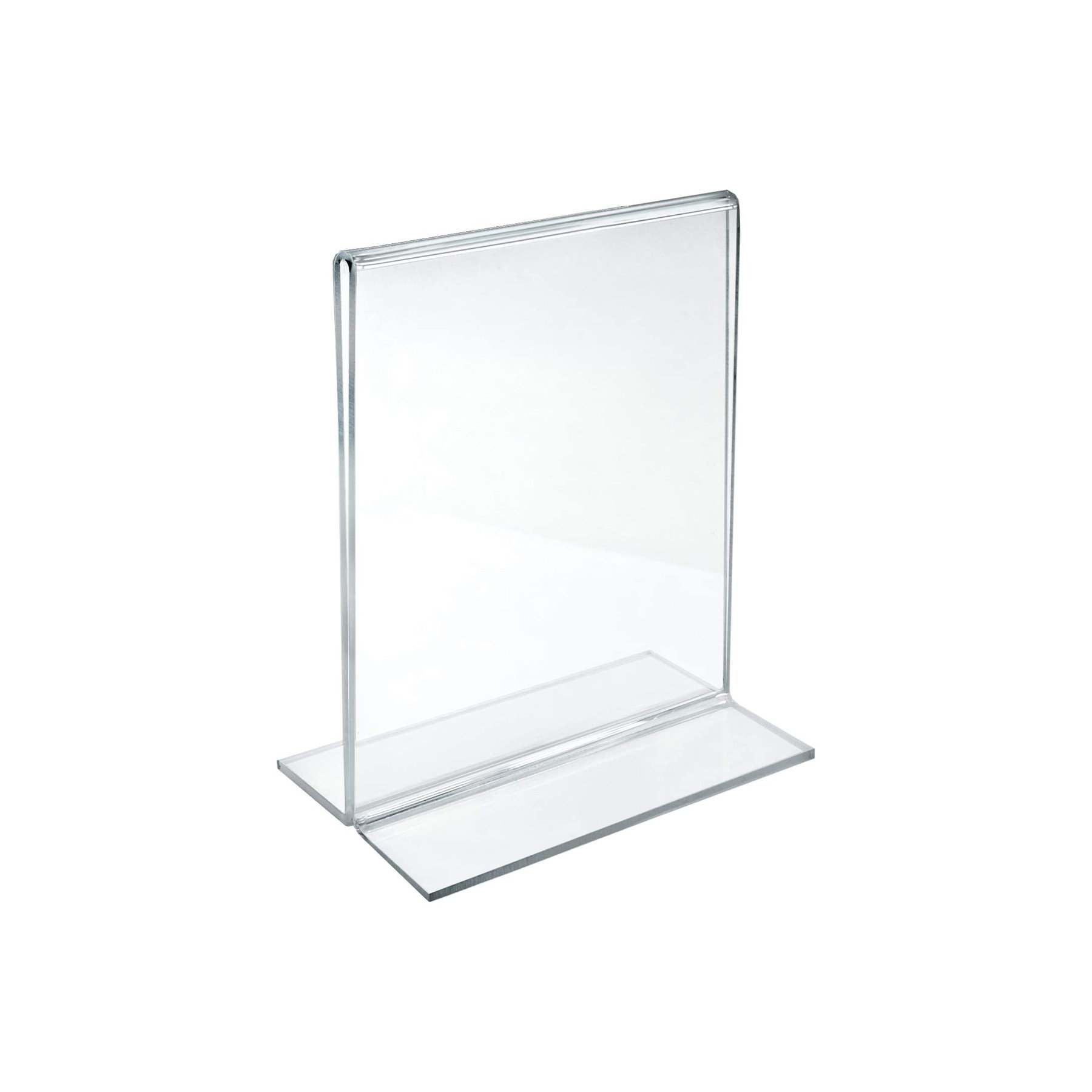 Azar Displays Bottom Loading Clear Acrylic T-Frame Sign Holder 4" Wide ...