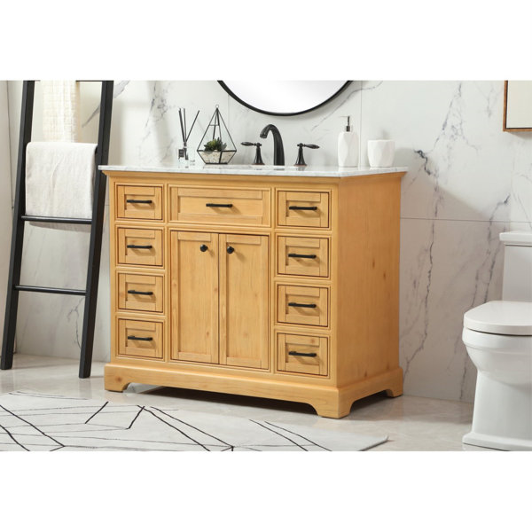 Light Wood Single Bathroom Vanities You'll Love | Wayfair