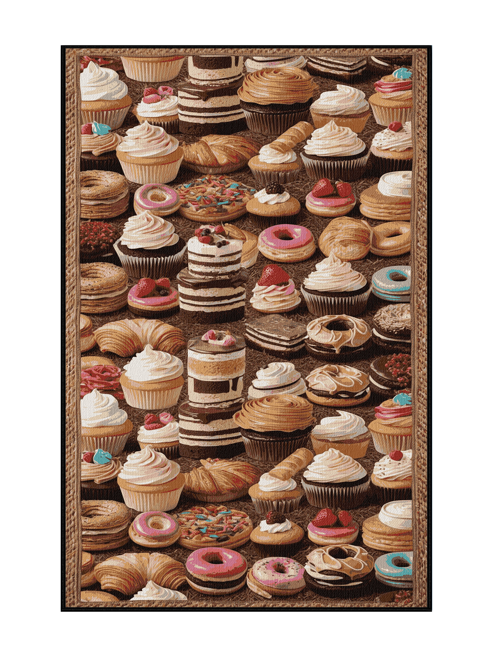 Dakota Fields Washable Cakes and Pastries Desserts Area Rug | Wayfair
