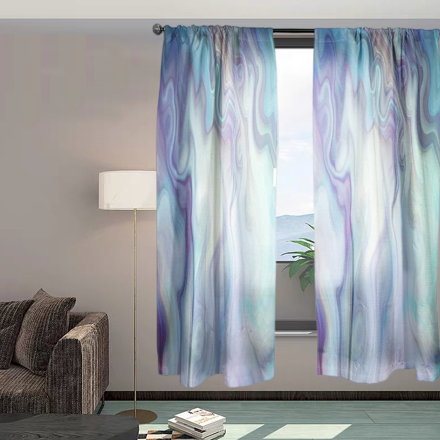 Frifoho Polyester Curtain | Wayfair