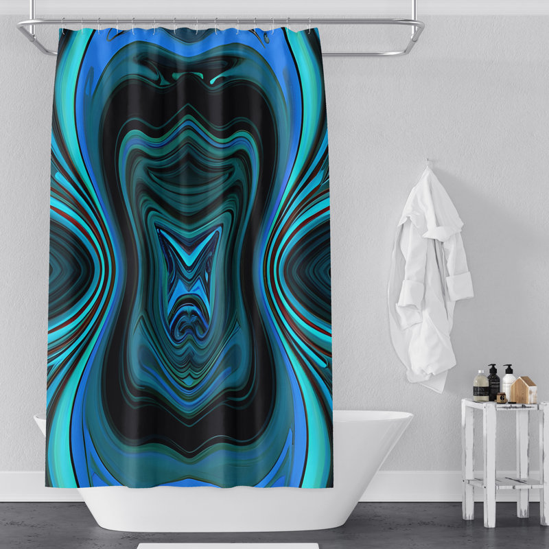 Ivy Bronx Abstract Shower Curtain | Wayfair