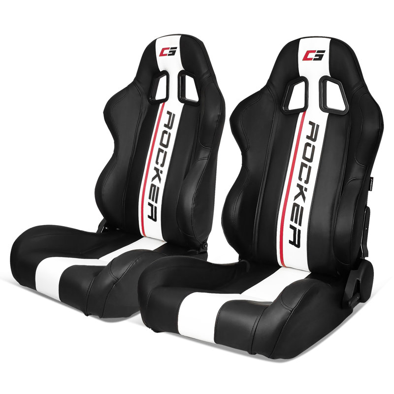 Modern Depo Universal Pair Reclinable Racing Seats Dual Slider ...