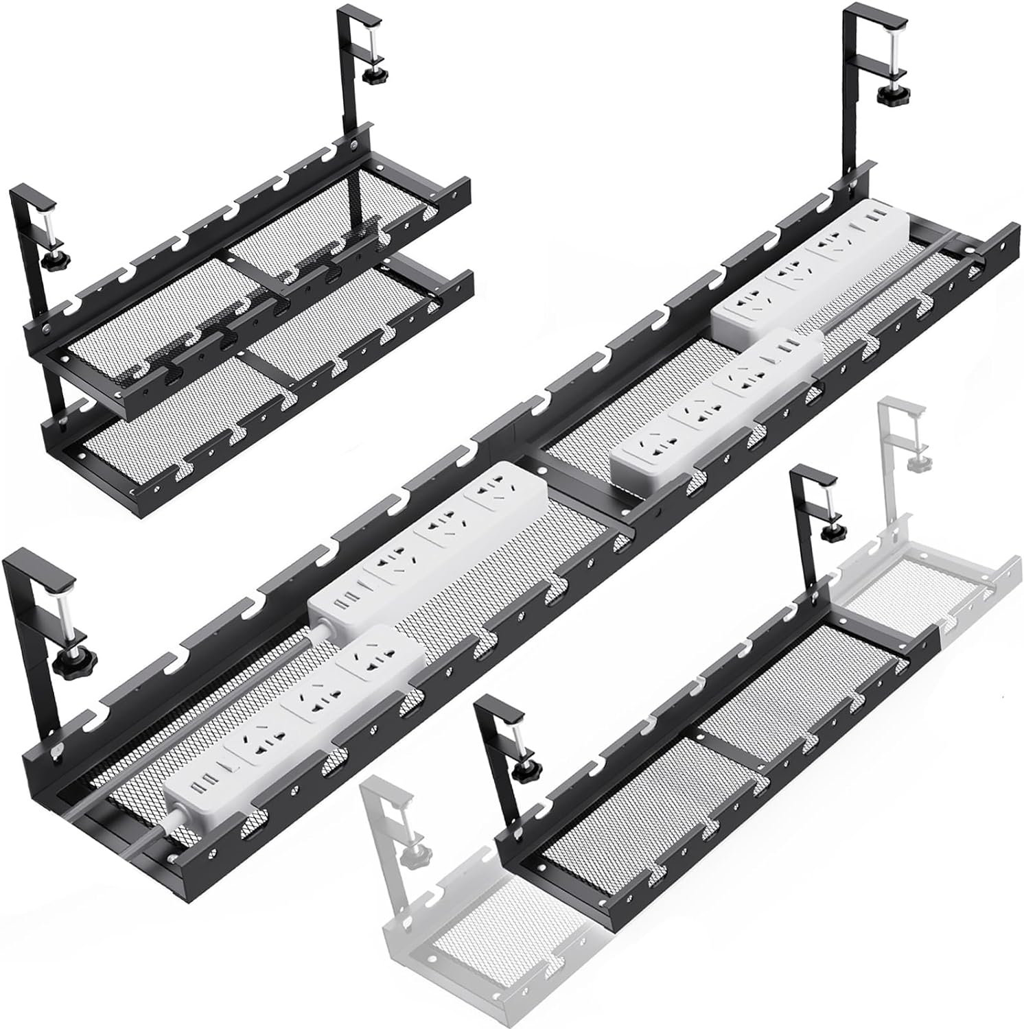 Elaine Mercure Extendable Under Desk Cable Management Tray Multi-Model ...