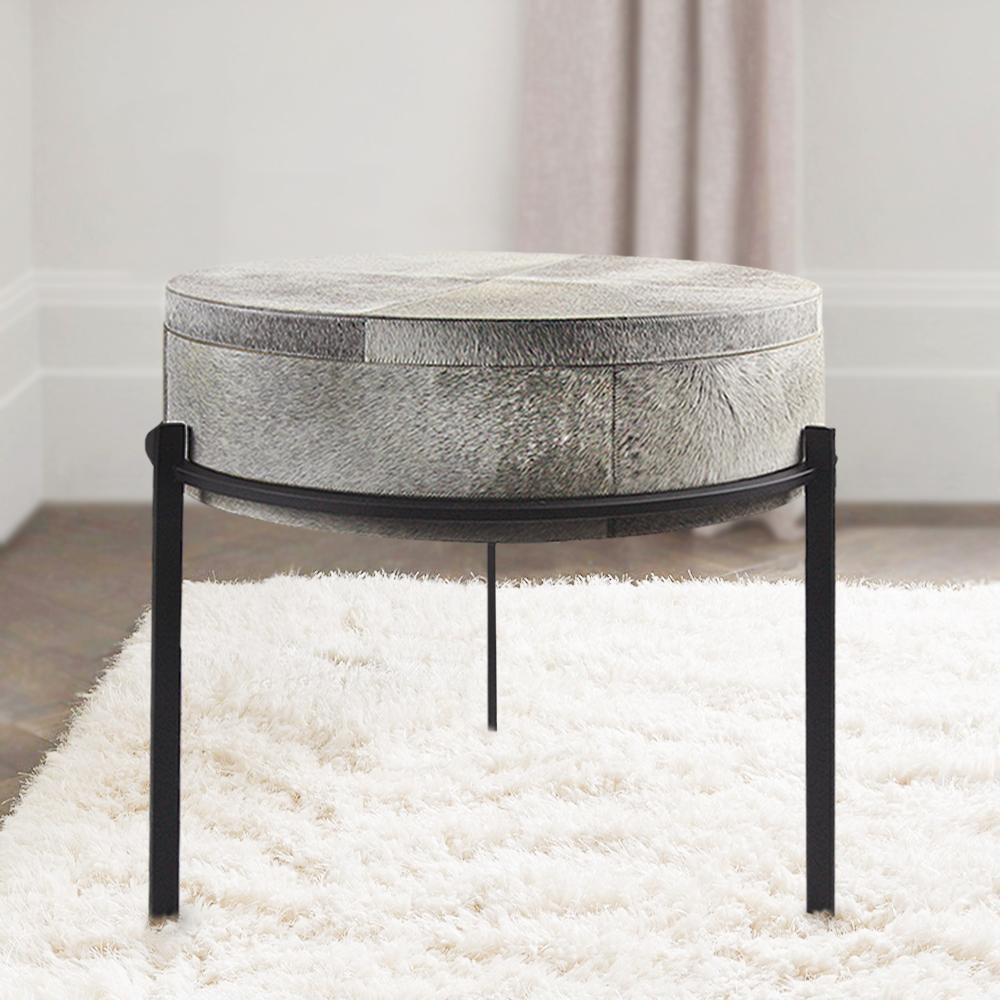 Galore Home Frosted Leather Side Table | Wayfair