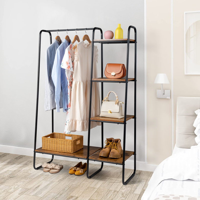 Rebrilliant Maikki 39.3701'' Clothing Rack & Reviews | Wayfair