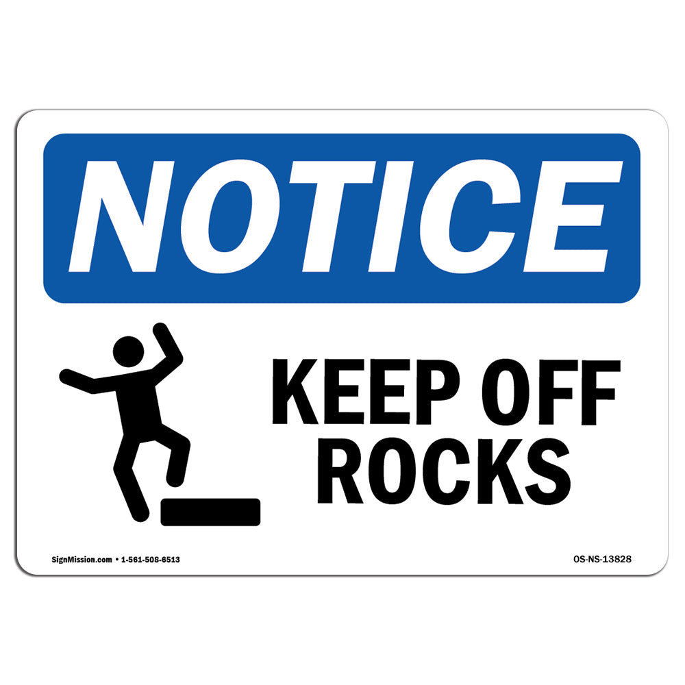 SignMission Keep off Rocks Sign | Wayfair