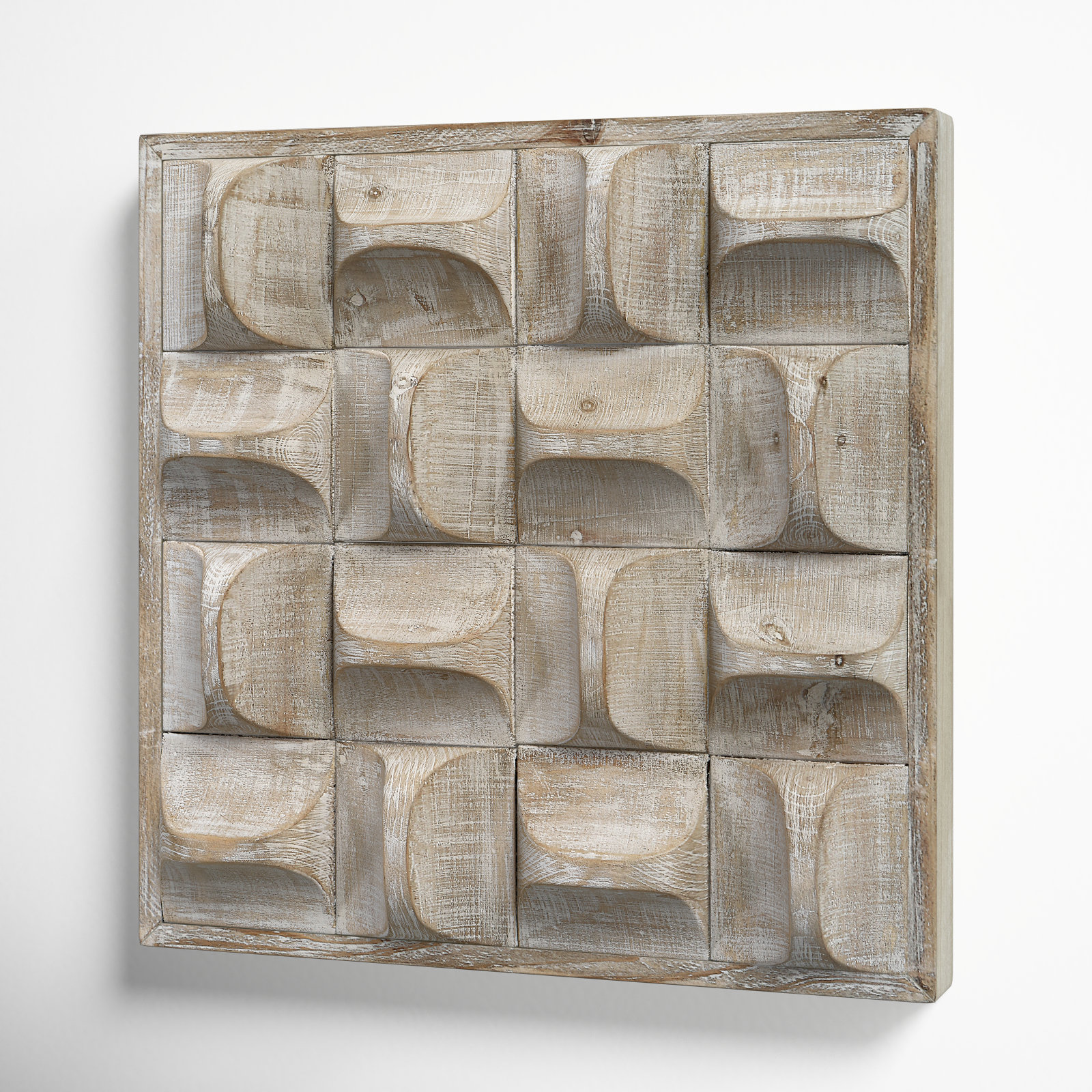 Birch Lane™ Modern Abstract Wall Decor on Solid Wood | Wayfair