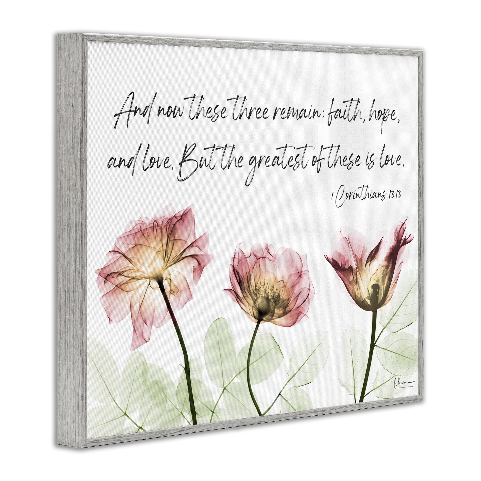 Ophelia & Co. Faith Hope Love Art by Albert Koetsier bg-100 | Wayfair