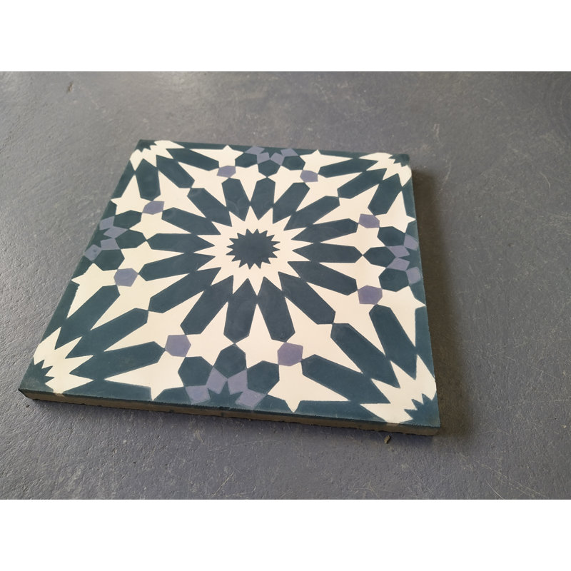 Villa Lagoon Tile Tangier Petite Blues 8" x 8" Cement Spanish ...