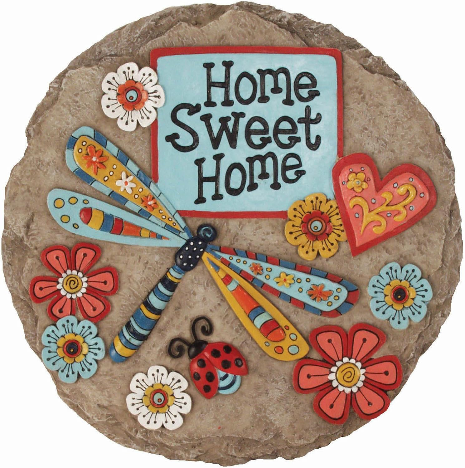 Bungalow Rose Garden Décor - Home Sweet Dragonfly Stepping Stone ...