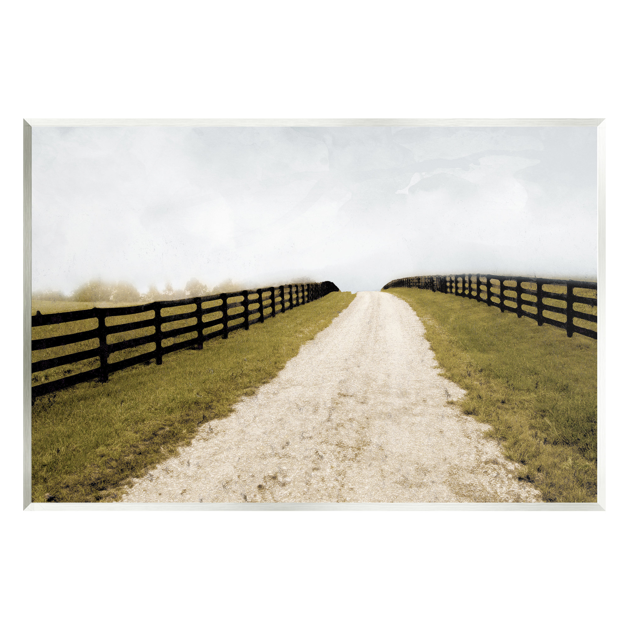 Stupell Industries Farmland Path With Fence | Wayfair