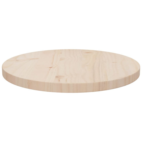 Symple Stuff Solid Pine Wood Table Top - Ã˜40X2.5 Cm - Sturdy Surface ...
