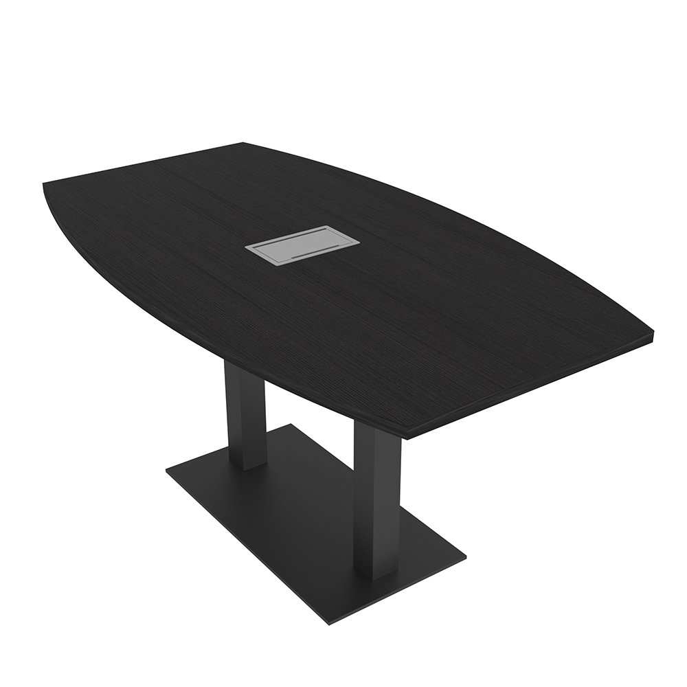 Skutchi Designs, Inc. 6 Ft Boat Shaped Conference Table with Double ...