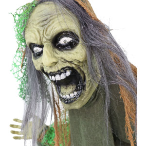 Haunted Hill Farm Lifesize Animatronic Zombie with Chains with Lights ...