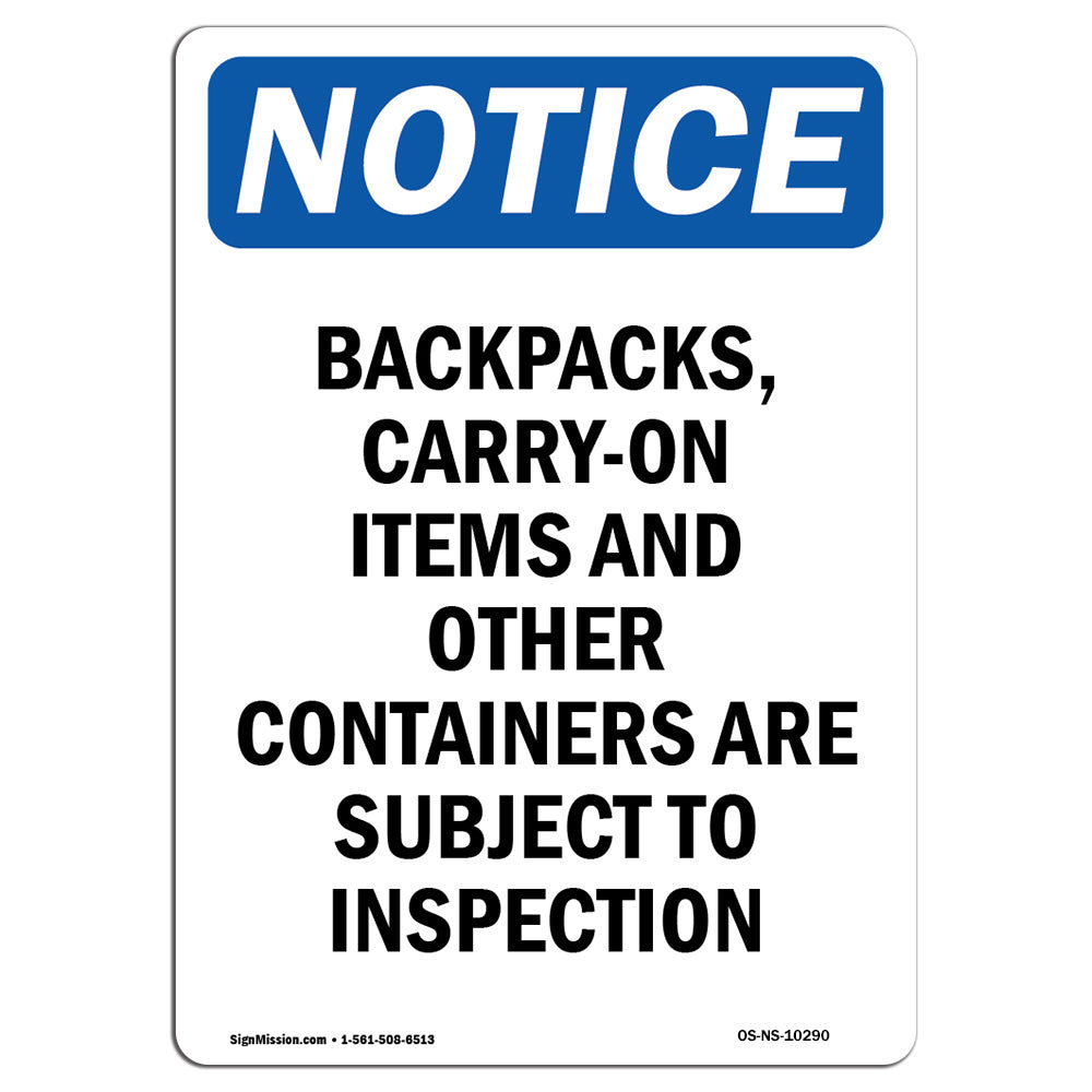 SignMission Backpacks Carry-On Items and Sign | Wayfair