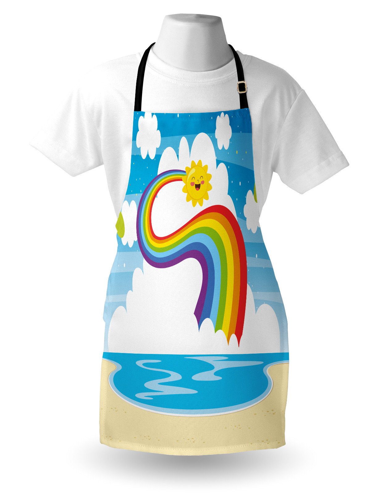 Rosecliff Heights Rainbow Apron Unisex Cartoon Sun Holiday Adult Size ...