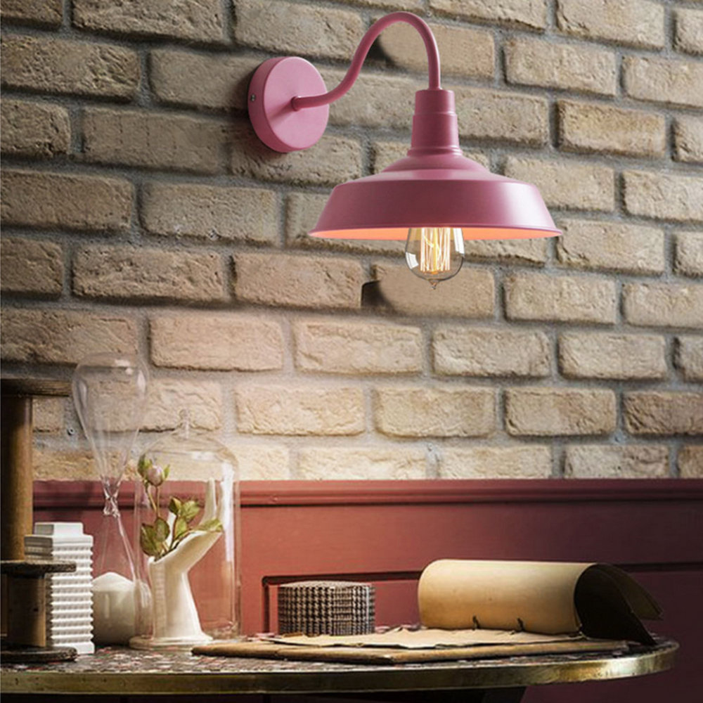 Breakwater Bay Fredericktown Pink Outdoor Barn Light | Wayfair