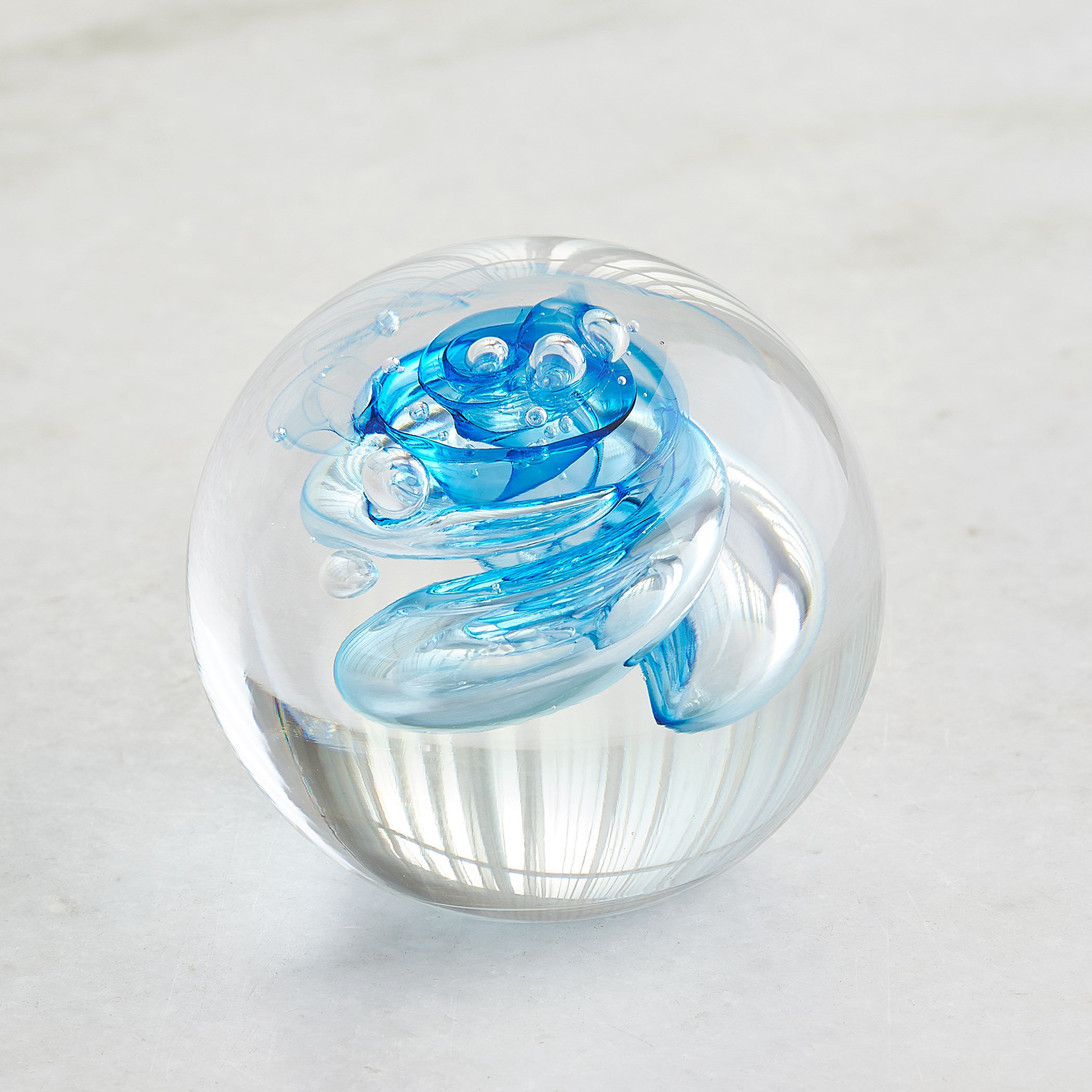 Global Views Swirl Paperweight-Blue | Wayfair
