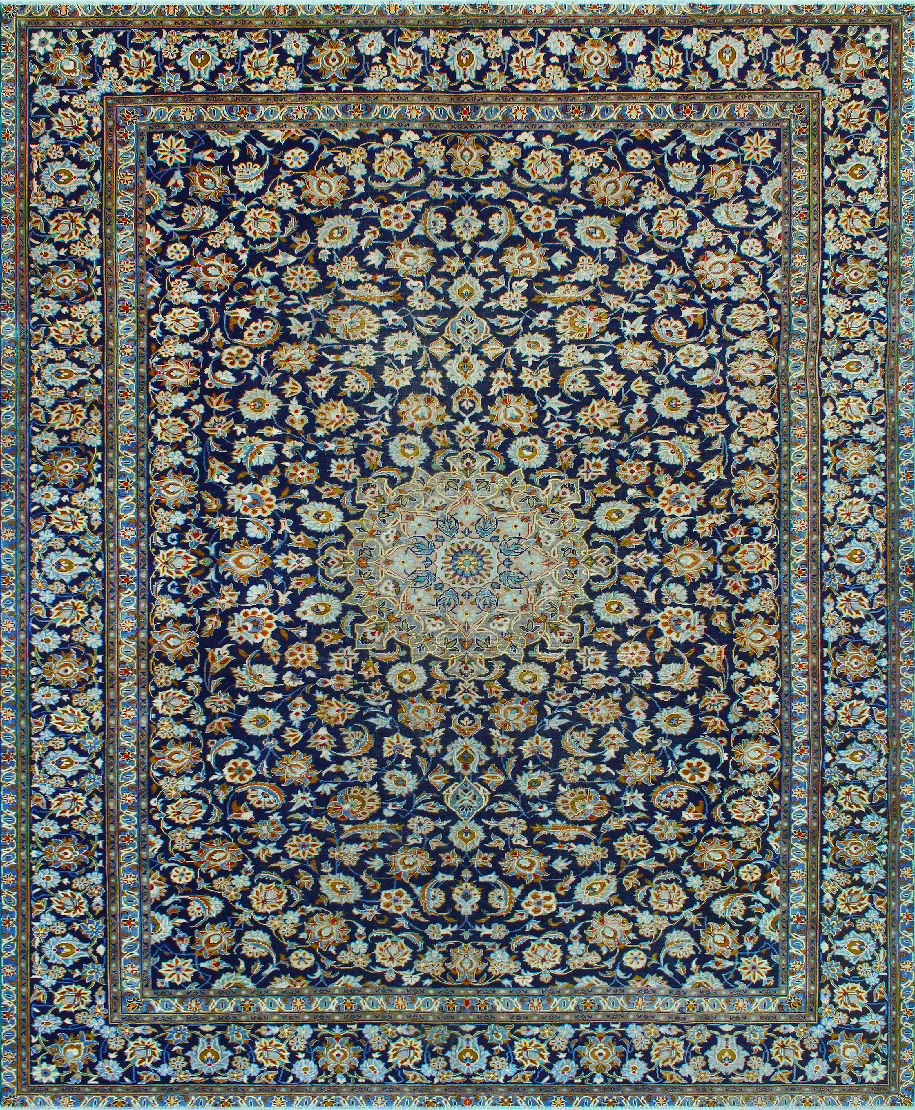 Isabelline Khylar Distressed Gulnaz Navy Rug | Wayfair