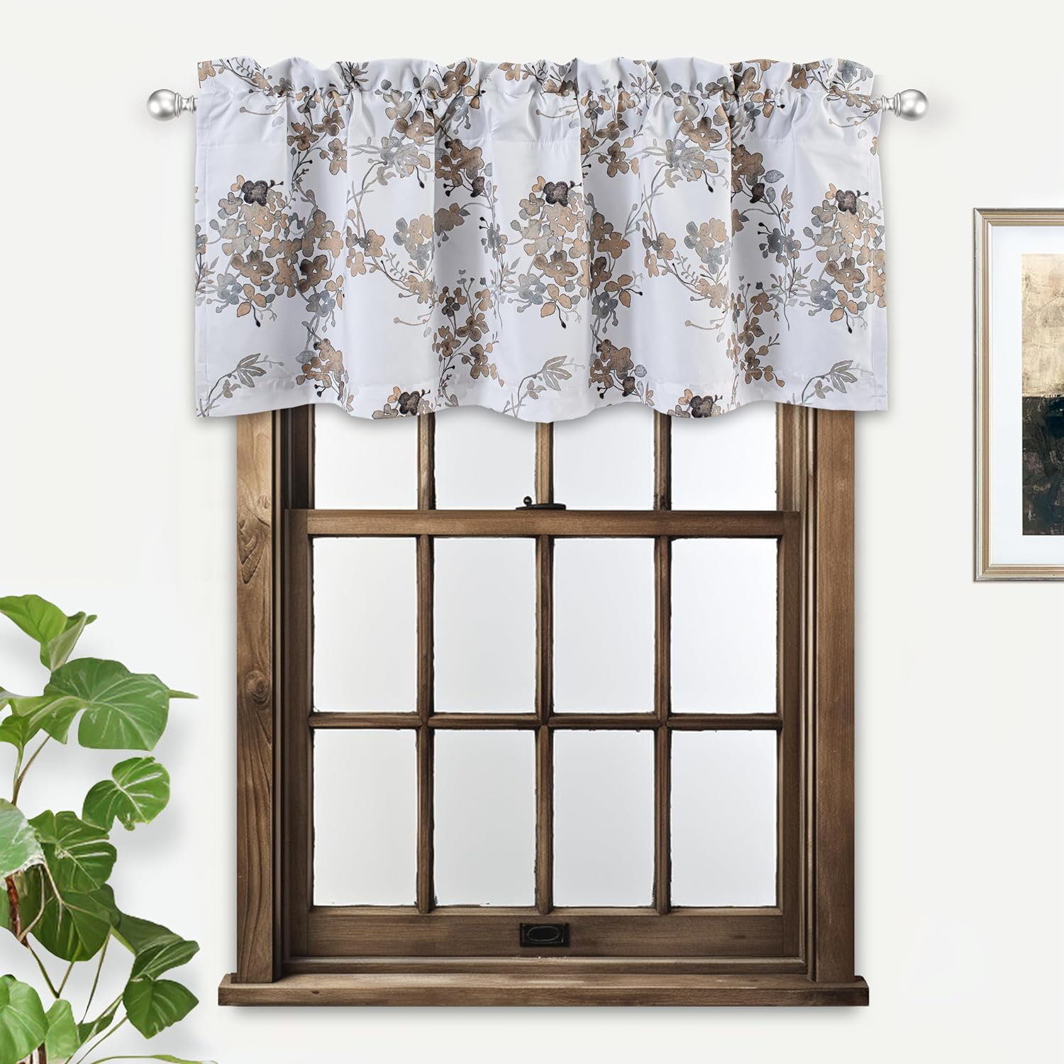 Lark Manor™ Floral Polyester Tailored Window Valance & Reviews | Wayfair