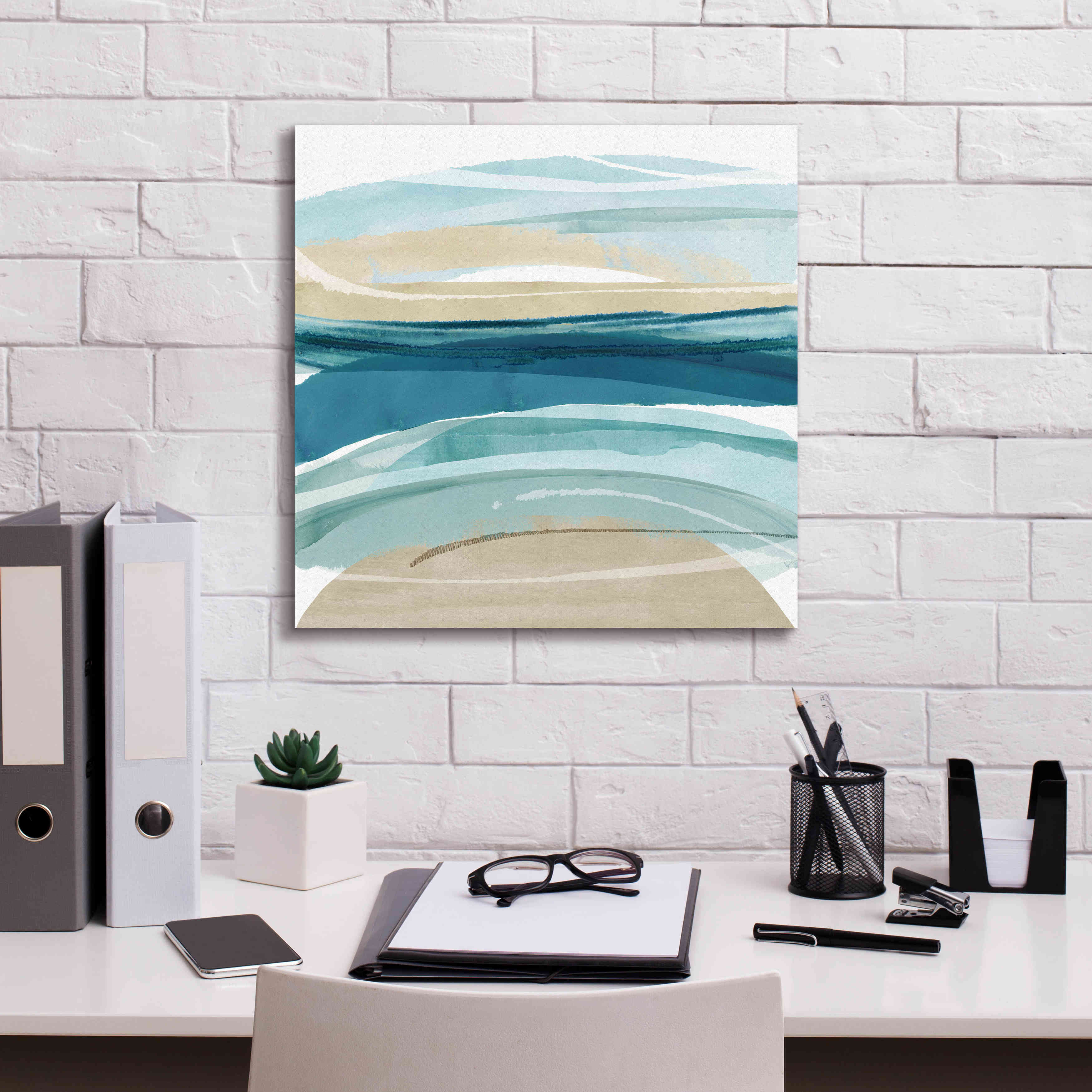 Ivy Bronx Cirrus Flow II by Flora Kouta - Wrapped Canvas Painting | Wayfair