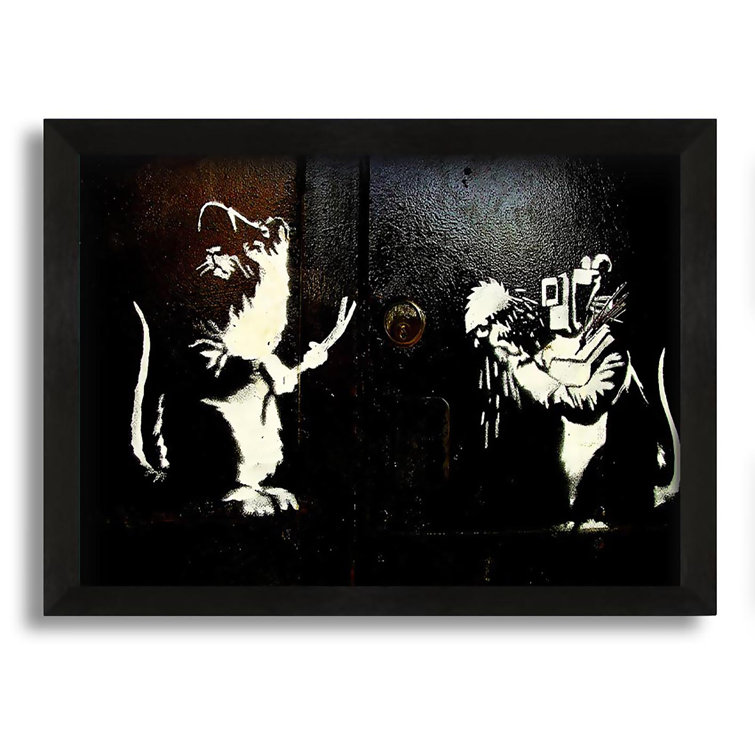 Maturi Crooked Rats - Picture Frame Painting on Canvas | Wayfair.co.uk