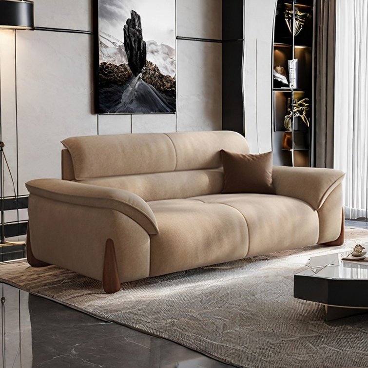 wangling hone Modern minimalist small flat in line fabric sofa | Wayfair