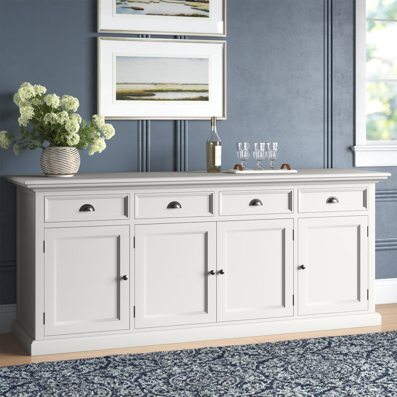 Lark Manor™ Alfreida 78.74" Wide 4 Drawer Buffet Table & Reviews | Wayfair