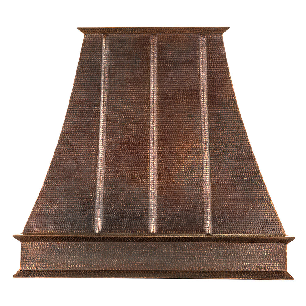 Premier Copper Products 38 Inch 735 CFM Hammered Wall Mounted Euro ...