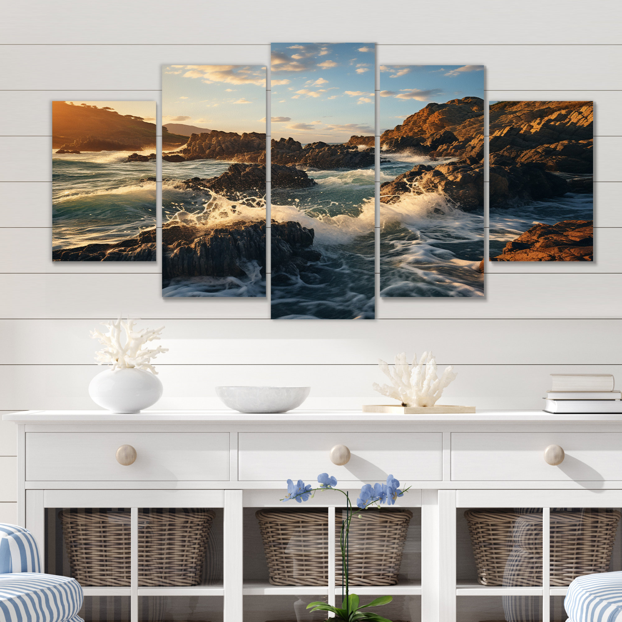 Dovecove Rocky Beach Rocky Shoreline - Nautical & Beach Wall Decor - 5 ...