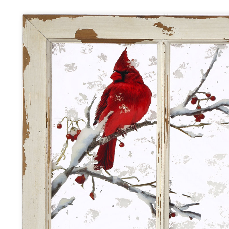 The Holiday Aisle® Cardinals on Branches - Floater Frame Graphic Art on ...
