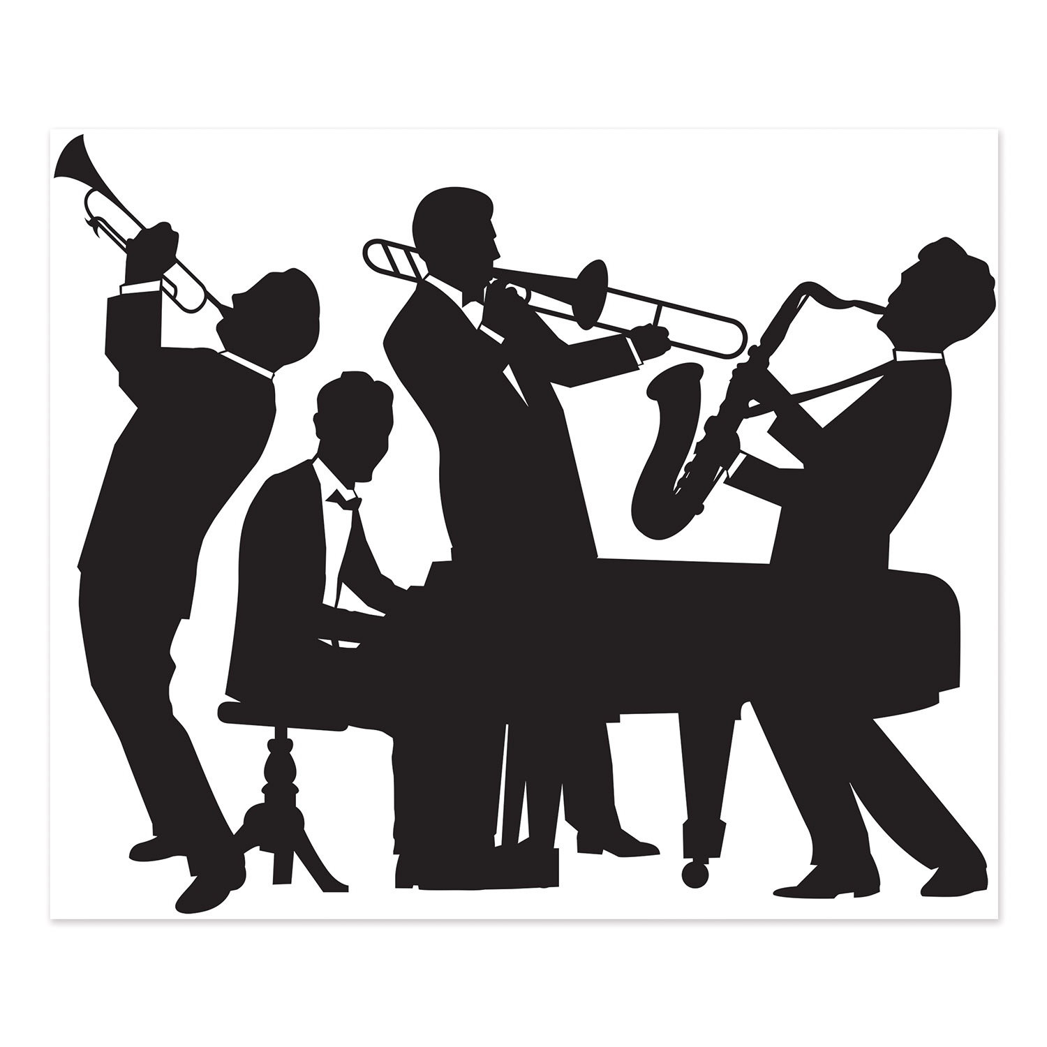 Beistle Great 20's Jazz Band Insta-Mural | Wayfair