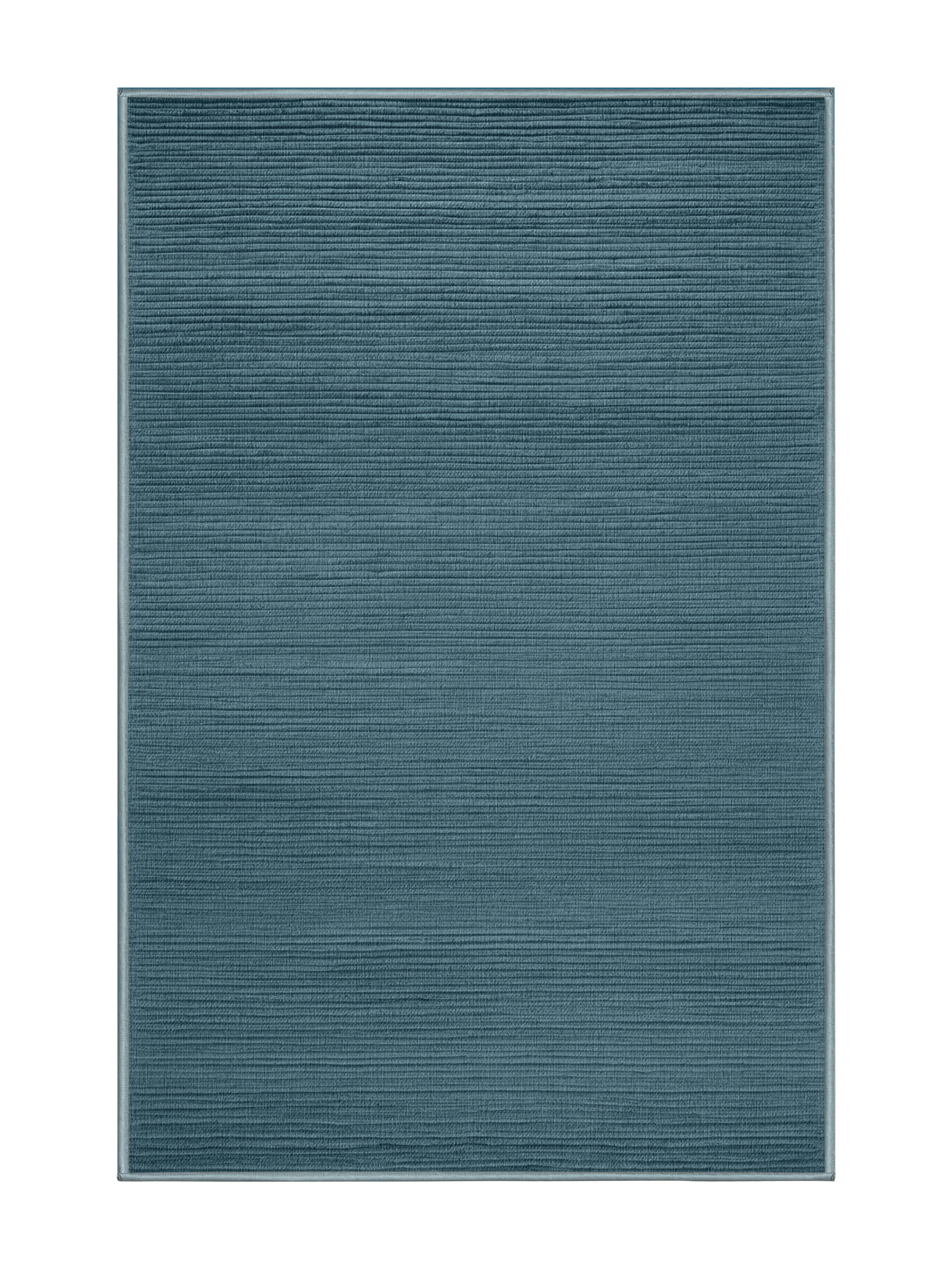 Hokku Designs Machine Washable Solid Blue Area Rug | Wayfair