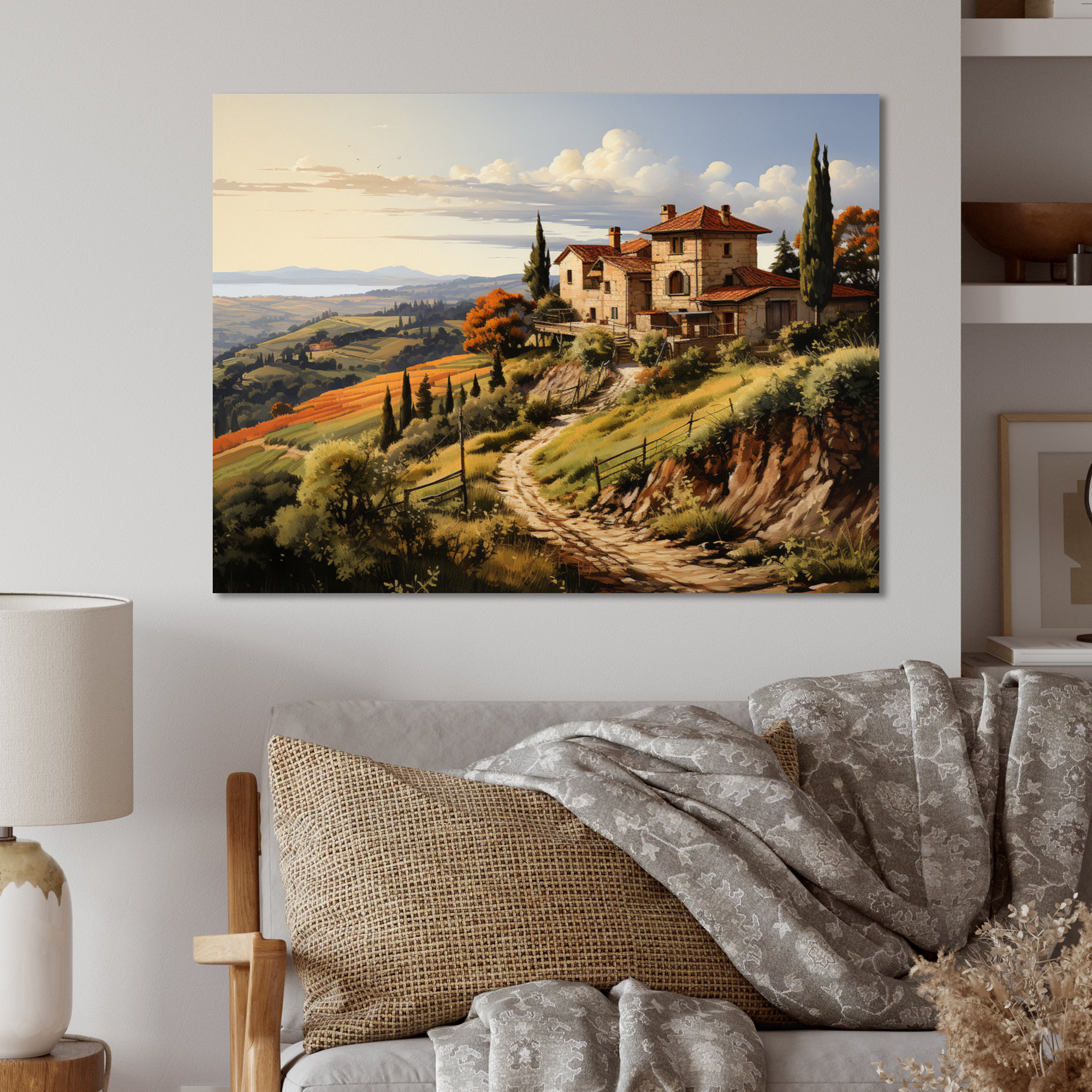 Ebern Designs Country Charm Tuscan Splendor - Print on Metal | Wayfair