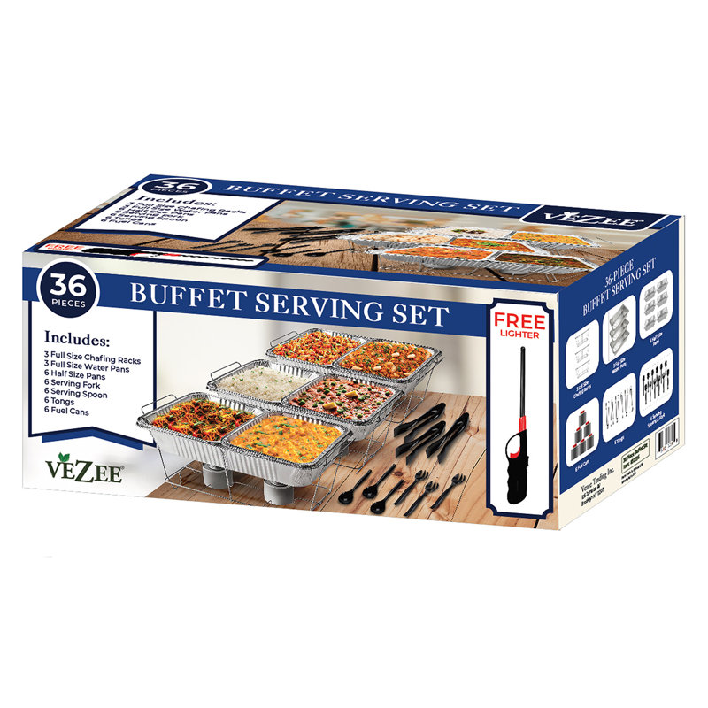 Nicole Fantini Chafing Dish Buffet Party Set 36 pc & Reviews | Wayfair