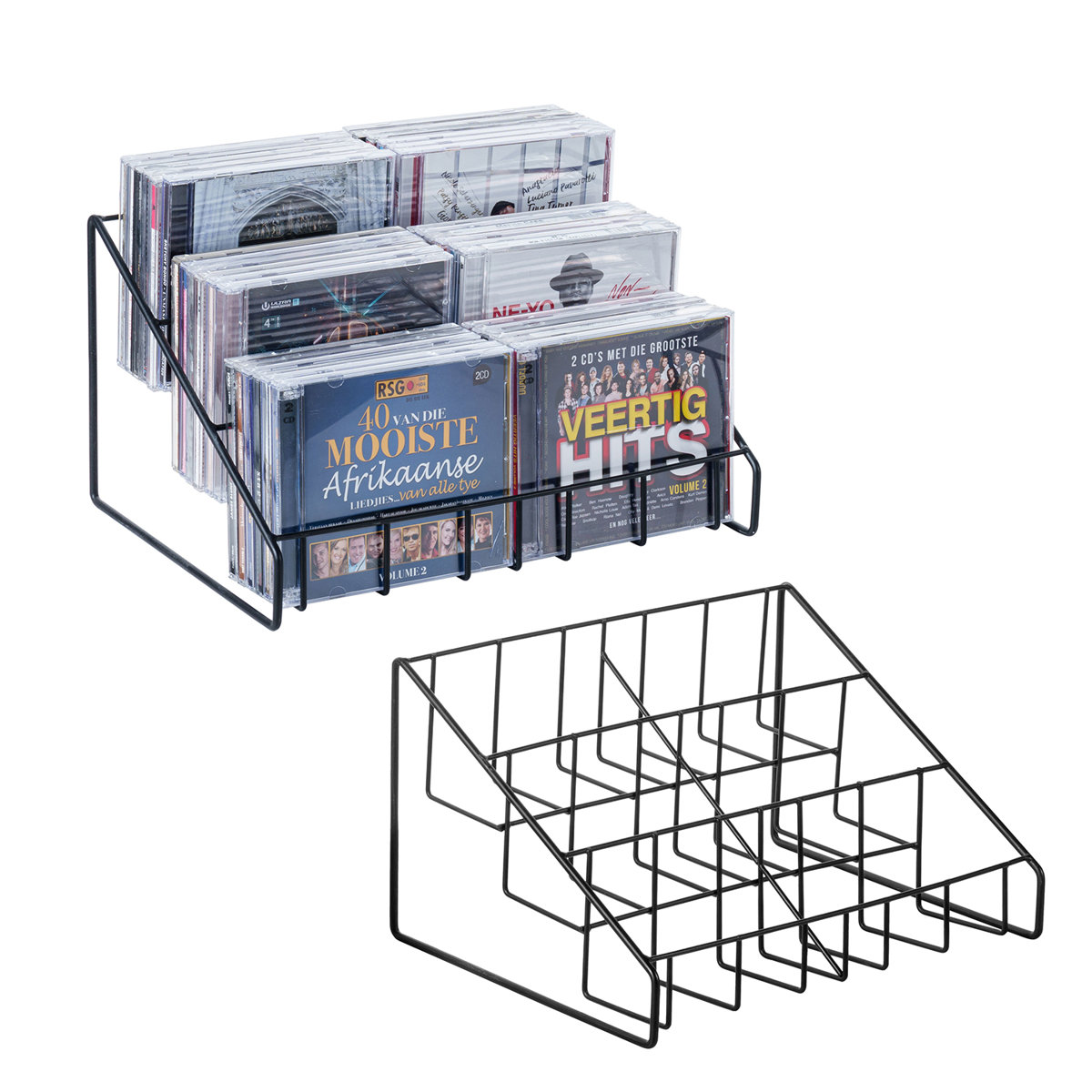 Rebrilliant CD DVD Metal Media Storage Rack & Reviews | Wayfair