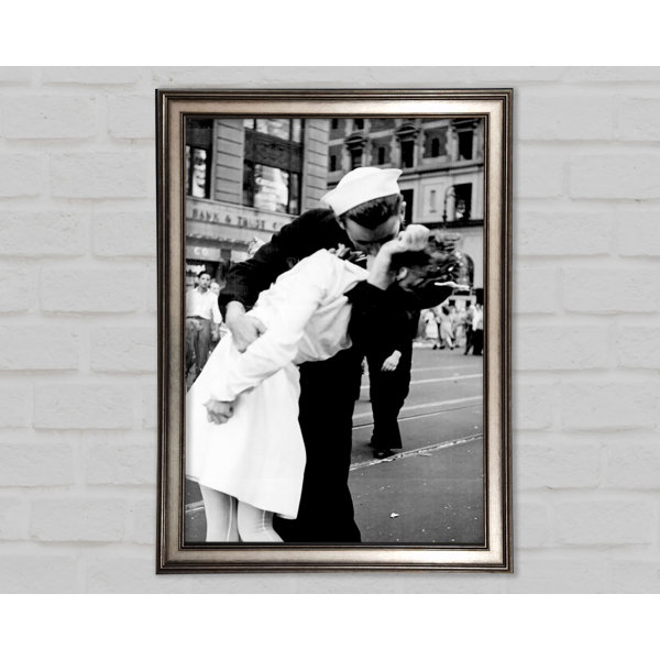 Ebern Designs Kissing The War Goodbye - Single Picture Frame Art Prints ...