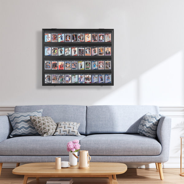 VEVOR 36 Graded Sports Card Display Case, 30.5x24.3x2.1 in, Baseball ...