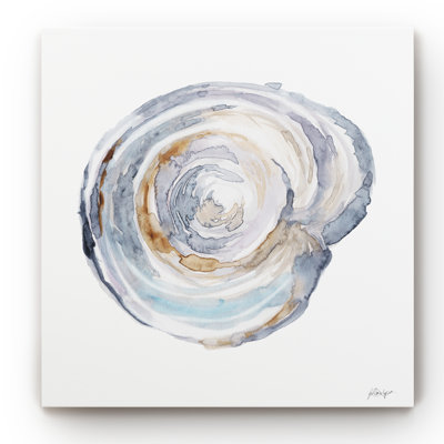 Wrought Studio™ Watercolor Tree Ring IV - Painting Print on Canvas ...
