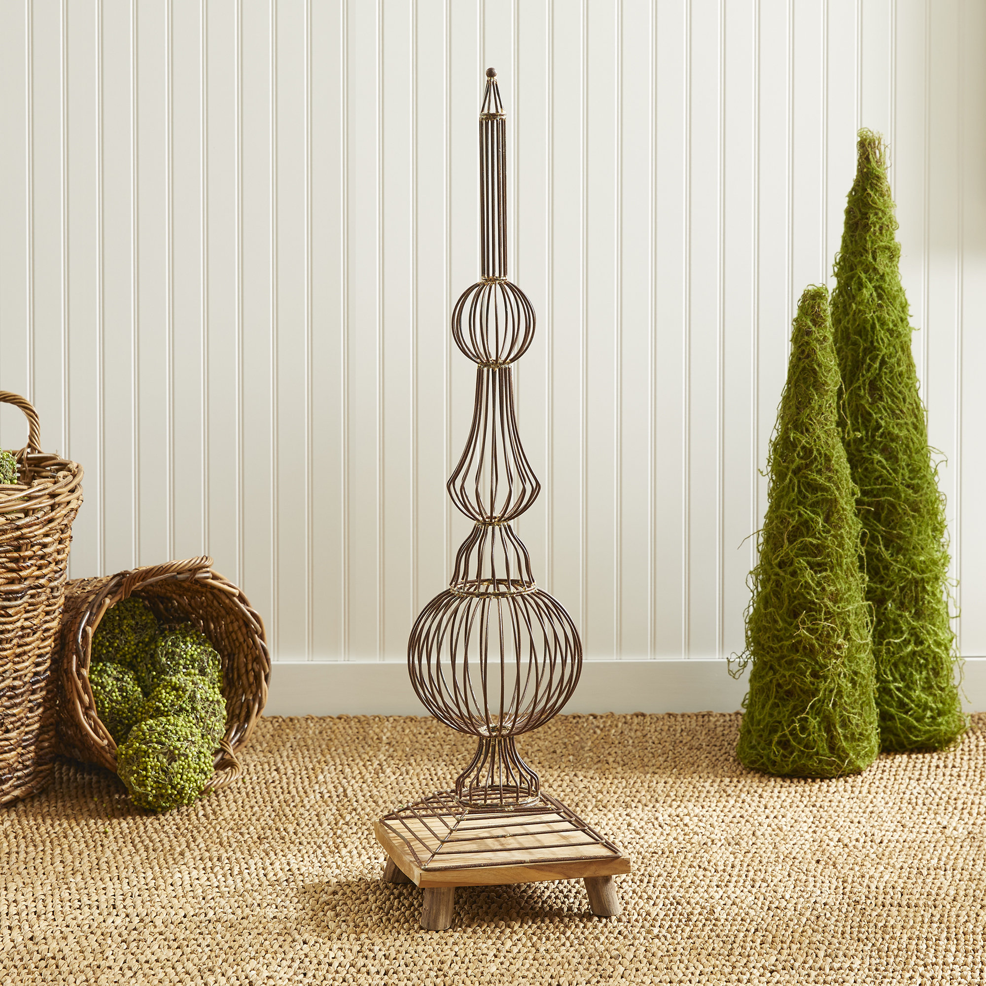 Laurel Foundry Modern Farmhouse® Sneads Weatherd Metal Wire Finial ...