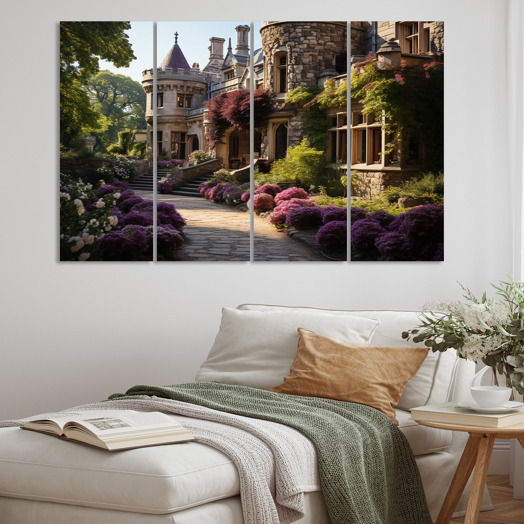 Design Art Castles Royal Retreat Regal - Architecture Wall Art Print ...
