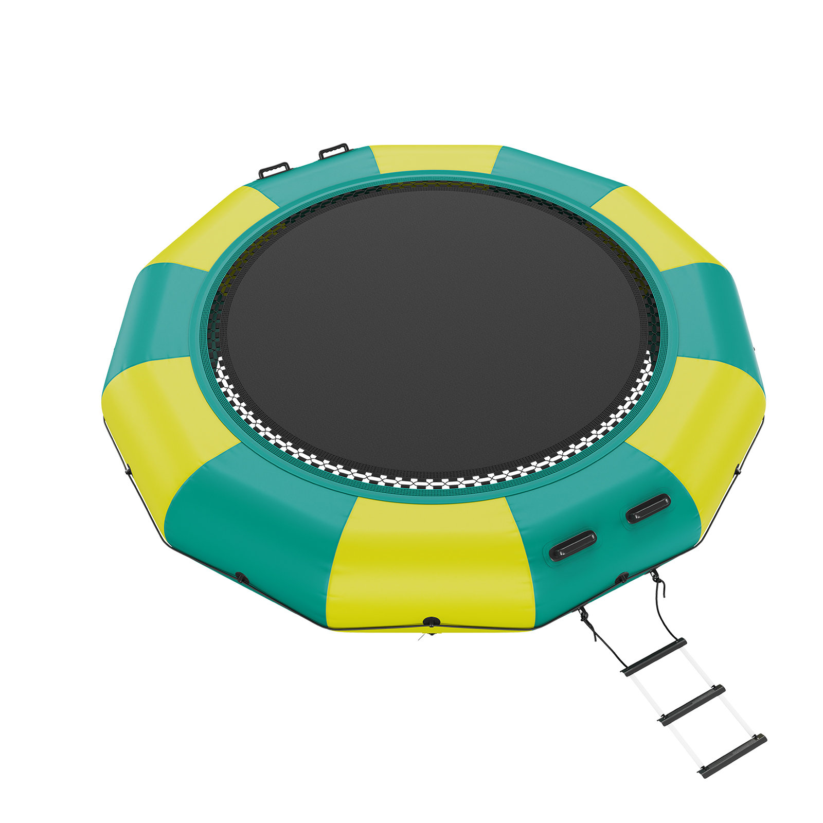 VEVOR Inflatable Water Bouncer, Recreational Water Trampoline, Portable ...