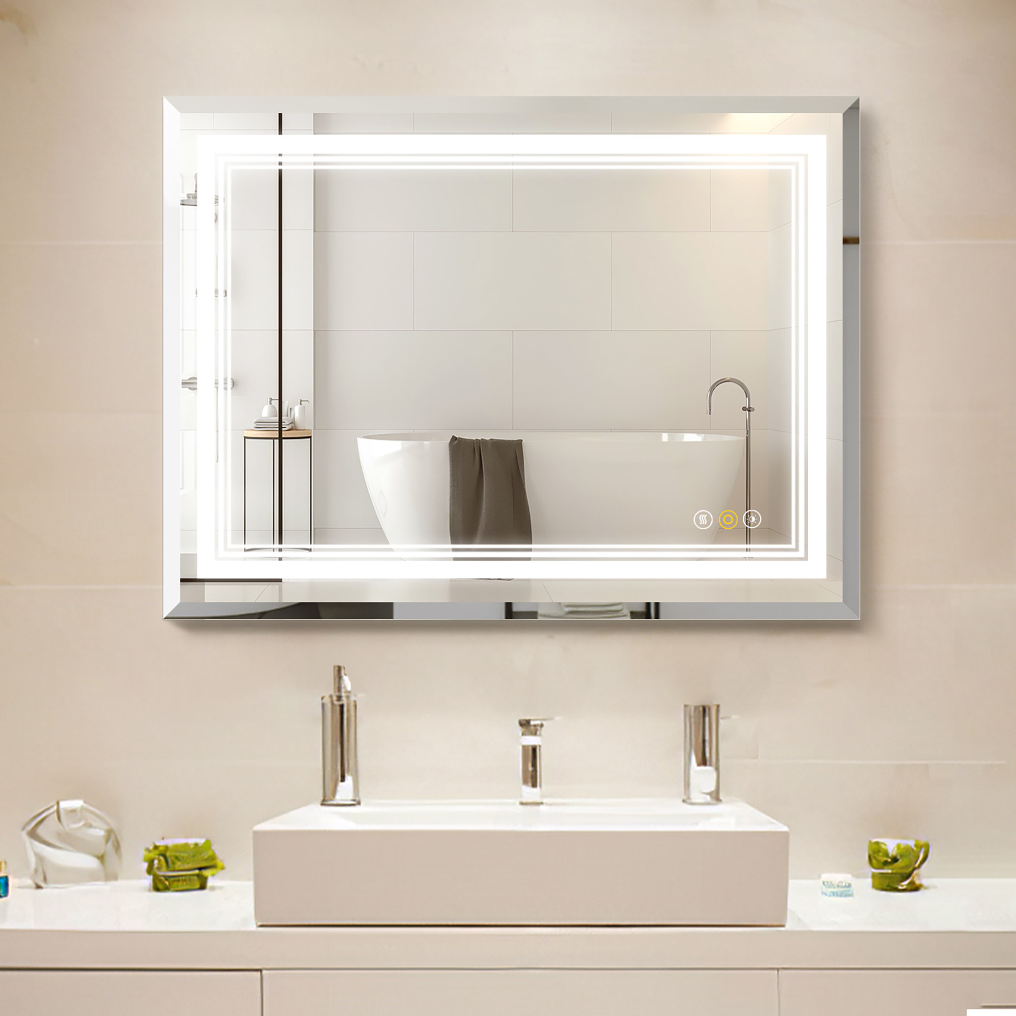 HBEZON Rectangle LED Mirror - Wayfair Canada