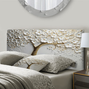 Mercer41 Kuncho White Orchid Tree Garden Of Branches V I - Upholstered ...