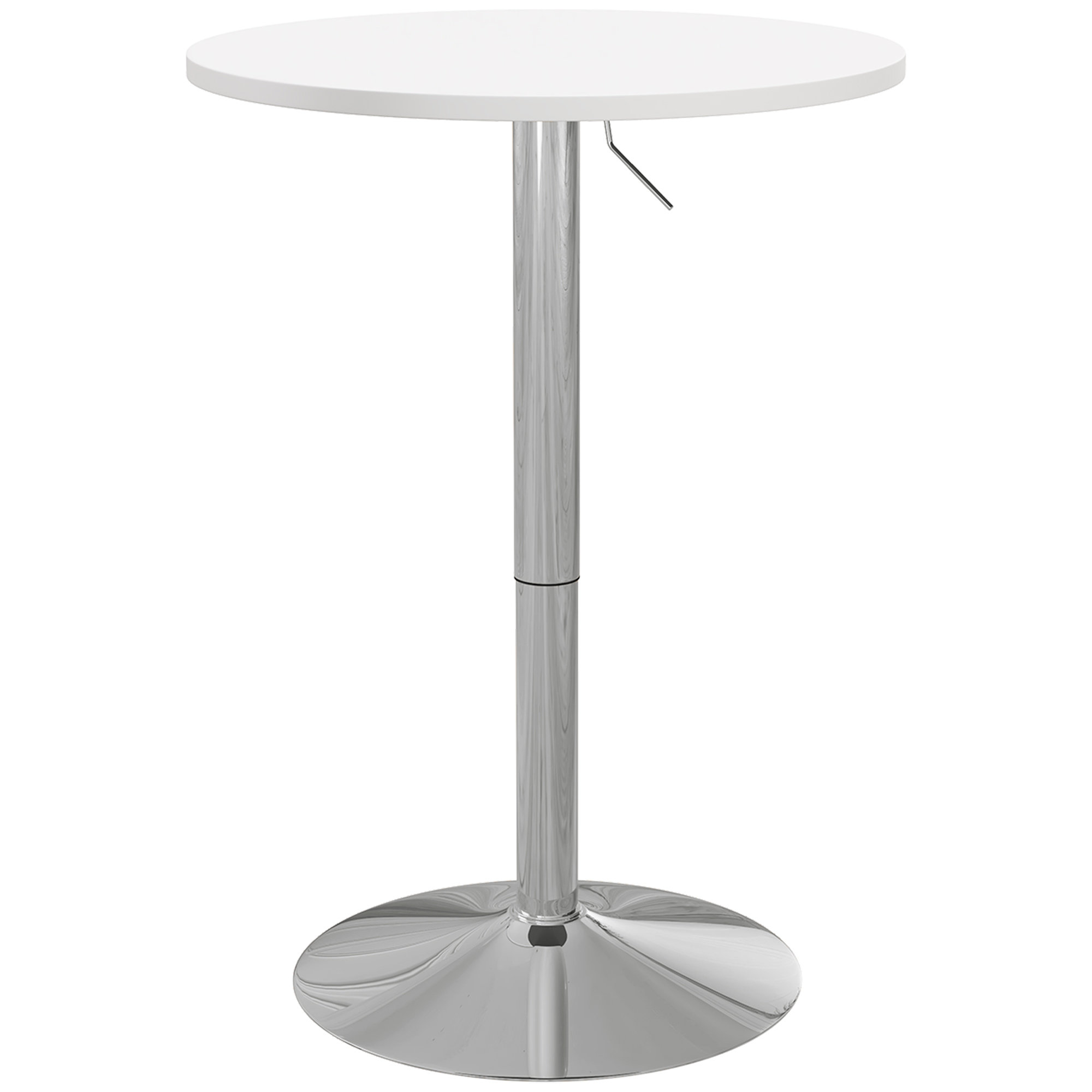 George Oliver Adjustable Round Bar Table for 2, High Pub Table with ...
