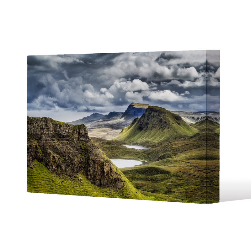 Latitude Run Highland, Scotland Slim Style Canvas Print, 15mm Slim Real ...