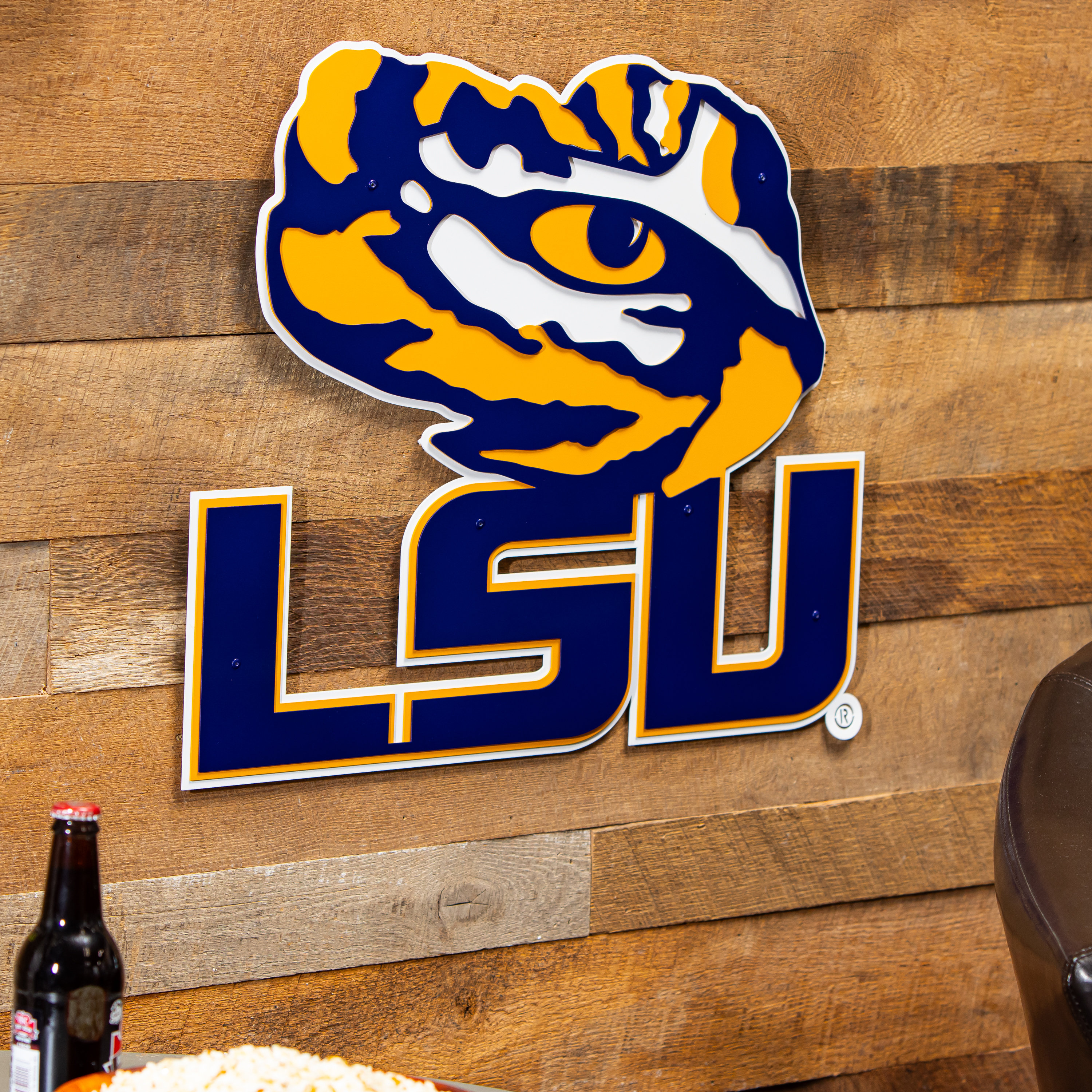 Gracie Oaks Louisiana State University Layered Metal Wall Art | Wayfair
