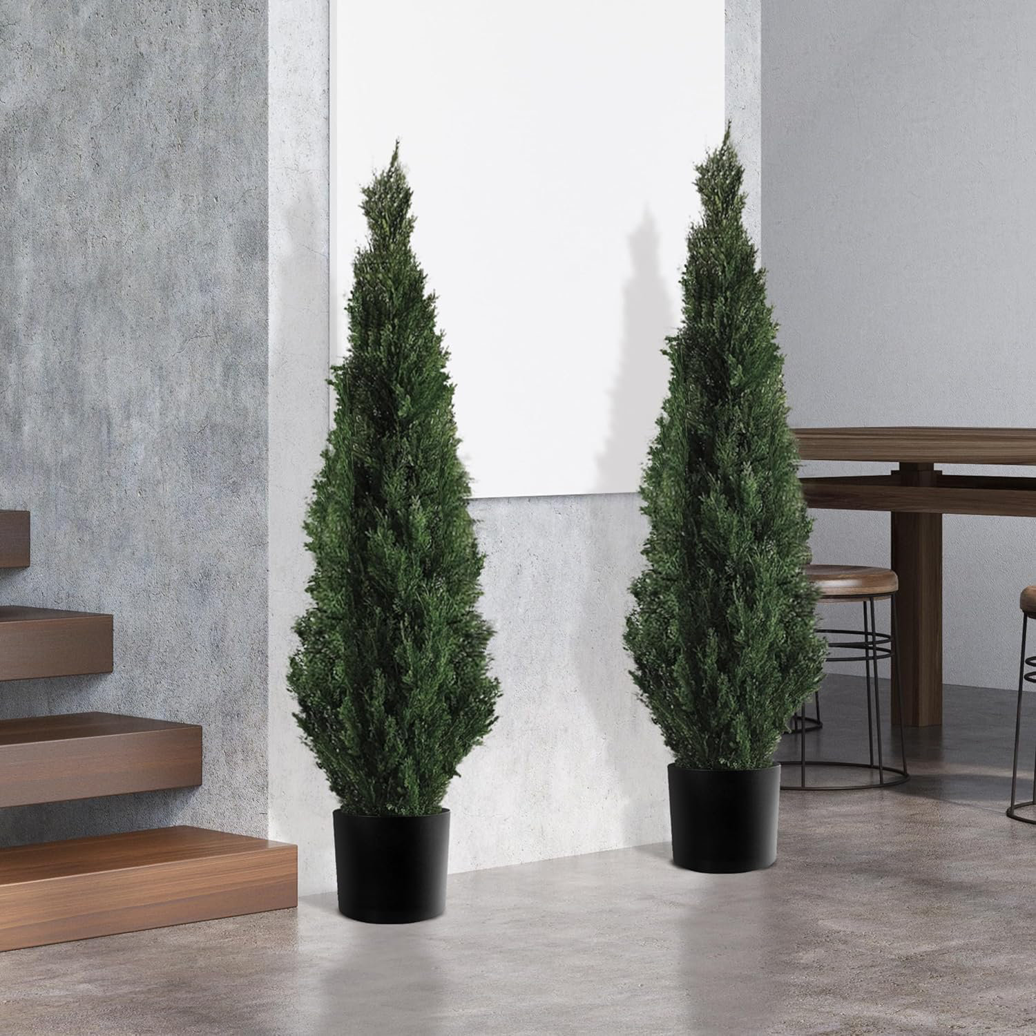 Primrue Set Of 2 Pre-Potted 4 Feet Faux Cedar Tree - Wayfair Canada