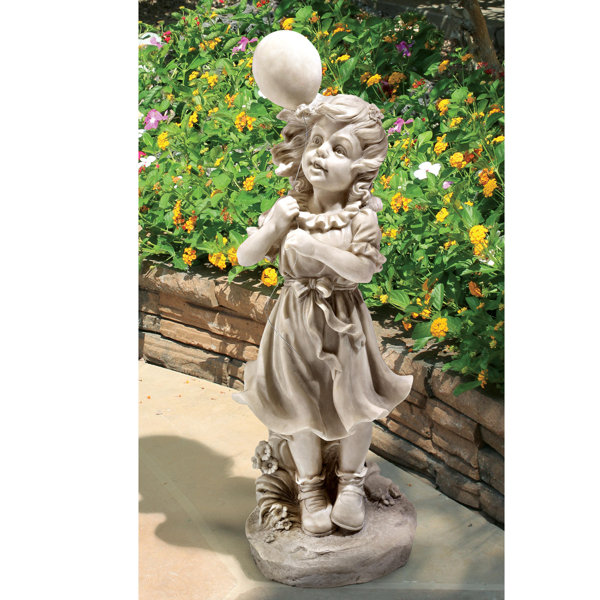 Design Toscano Jessie and Her Balloon Statue & Reviews | Wayfair