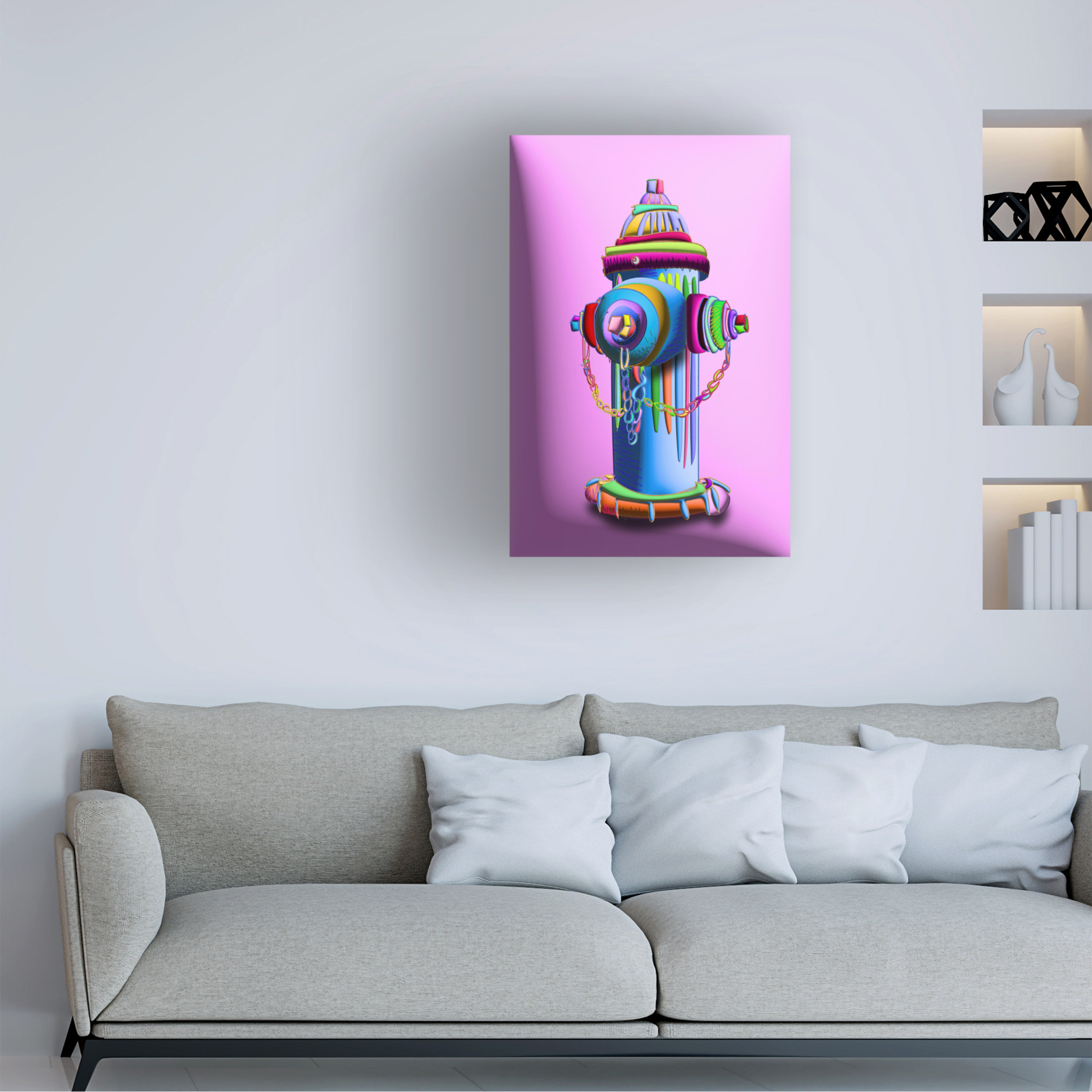 Trademark Fine Art Takun Williams Fire Hydrant Canvas Art | Wayfair
